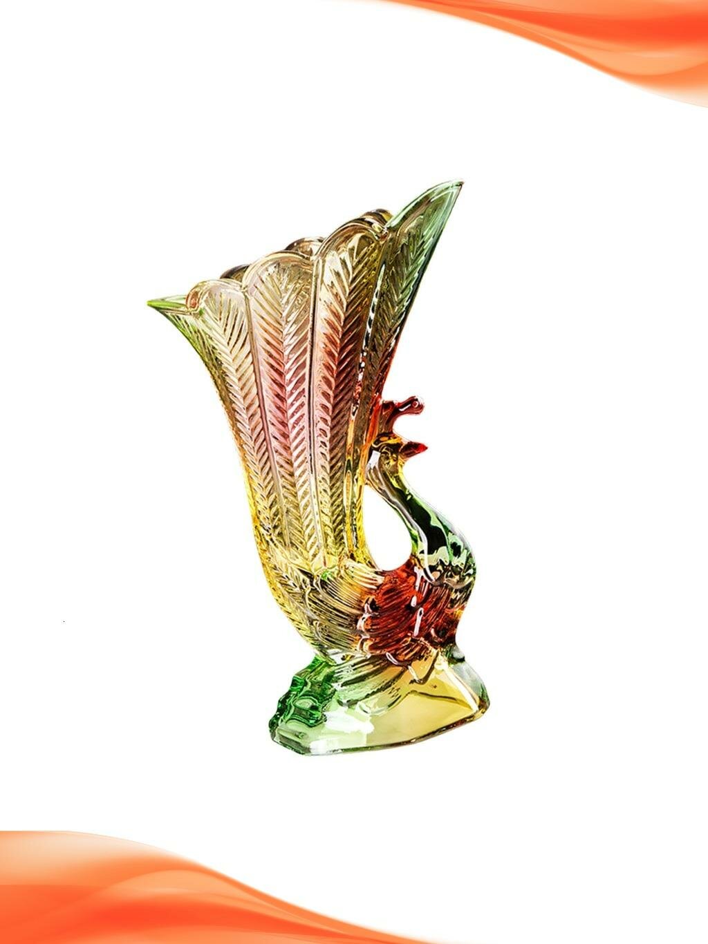 Стеклянные вазы ручной работы, Глазурованный цвет