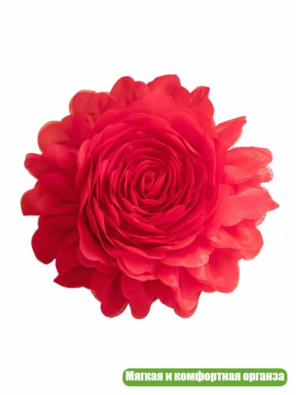 Чехол для круглой подушки в виде розы, - 12