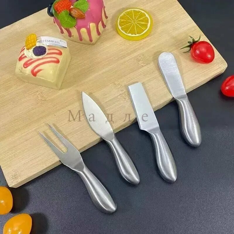 Нож для масла 4 предм. серебристый