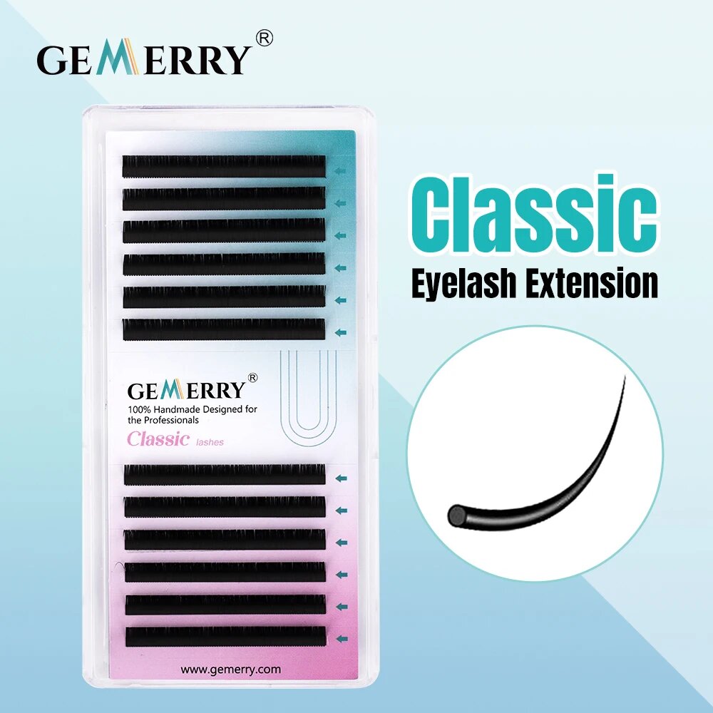Накладные ресницы GEMERRY Classic C изгиб, 0.15 мм, MIX(15-20) длина