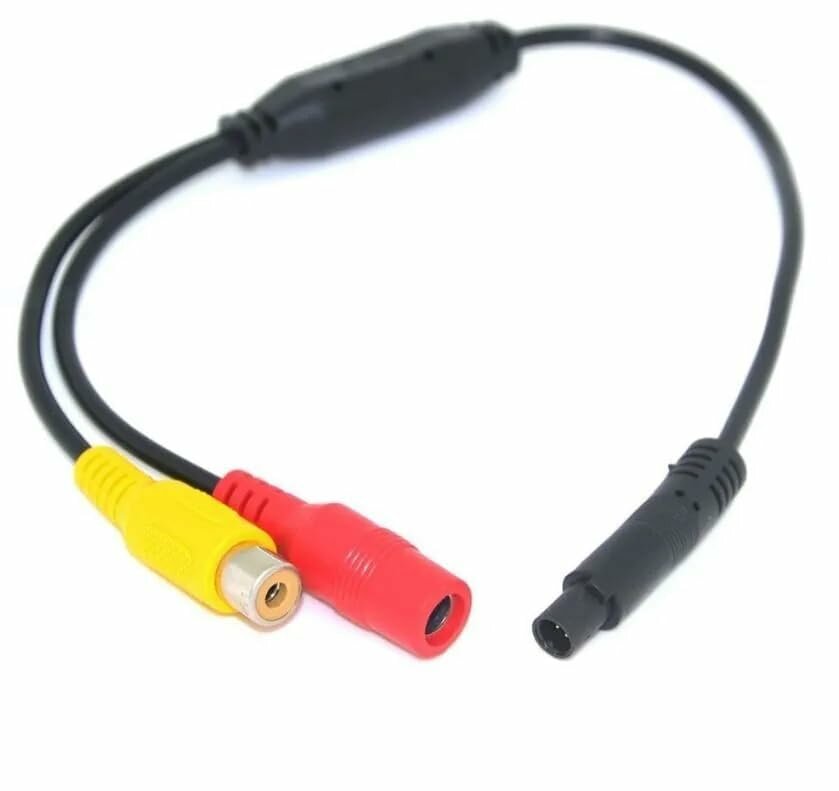 Удлинительный кабель автомобильной резервной камеры для зеркала заднего вида DVR, 4-контактный разъем CVBS «папа-мама»,