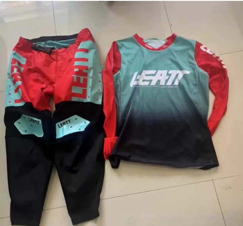 Новый 2023 LEAT 5.5 гоночный костюм мотокросс Джерси и штаны MX ATV Dirt Bike Gear Set мотоциклетная одежда mtb enduro