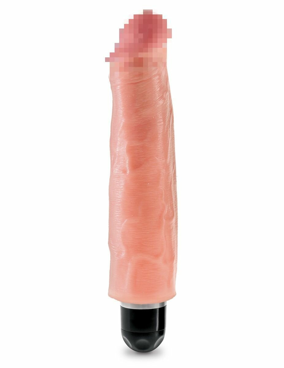 Вибратор-реалистик 7 Vibrating Stiffy - 21,6 см, Pipedream, телесный, США