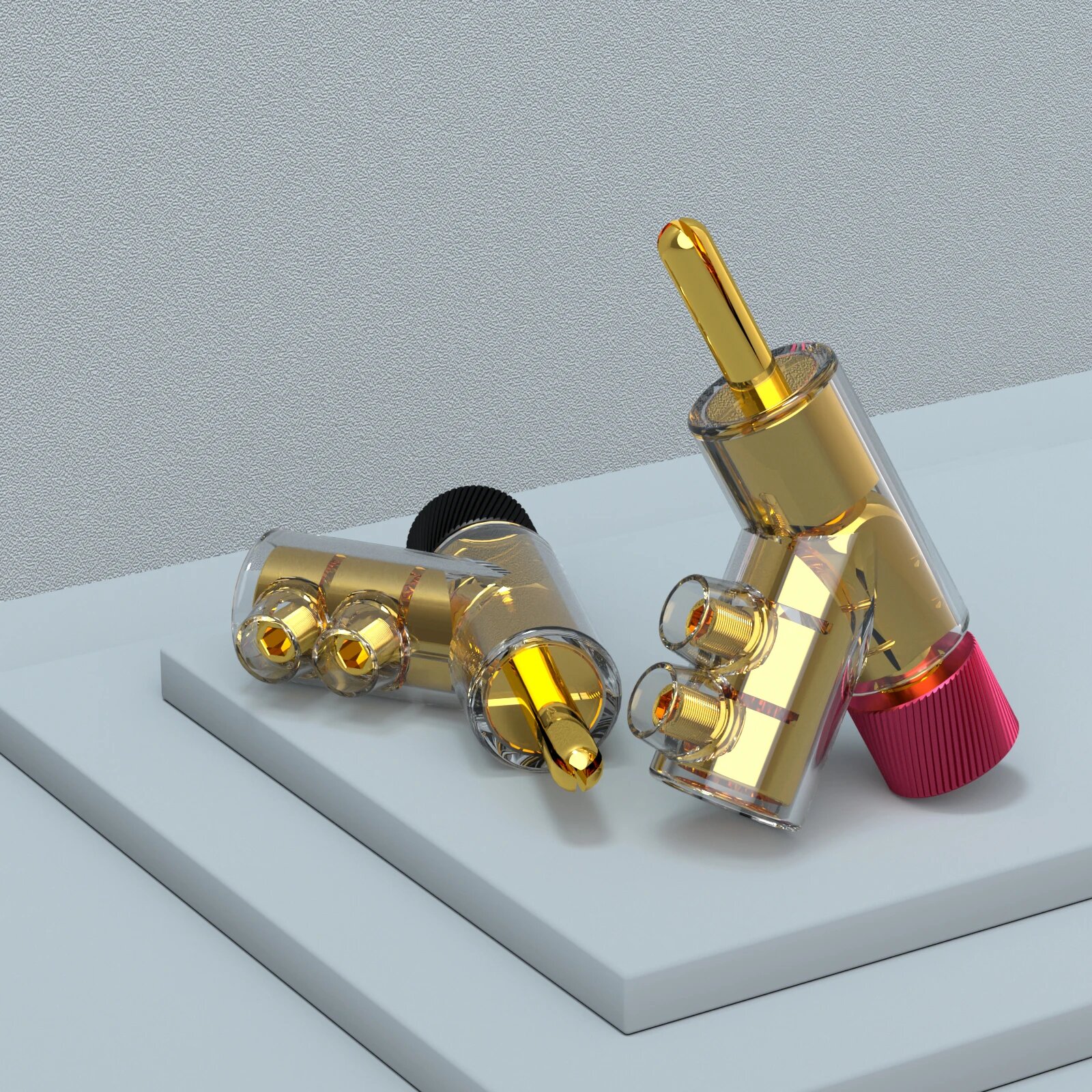 Preffair Банановые разъемы Gold, 4шт, BA1489