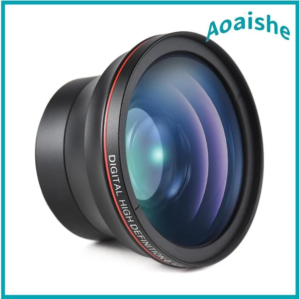 58мм Широкоугольный объектив с макро, высокое качество для DSLR-камер Canon и съемки пейзажей