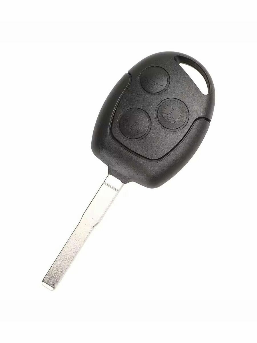 Пустой ключ Ford HU101 3 кнопки — корпус без транспондера и батареи для Mondeo, Focus, Fiesta, Transit для замены
