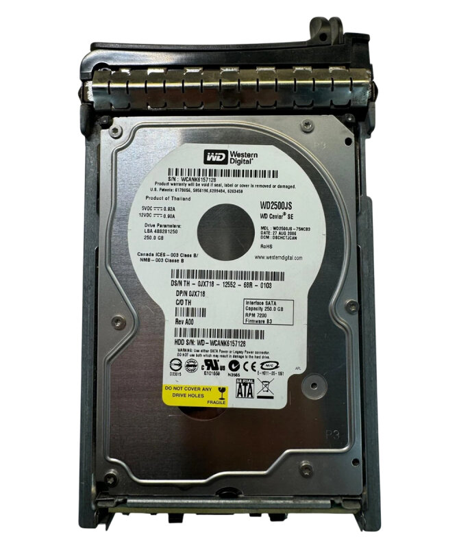 Жесткий диск Dell JX718 250Gb SATAII 3,5" HDD