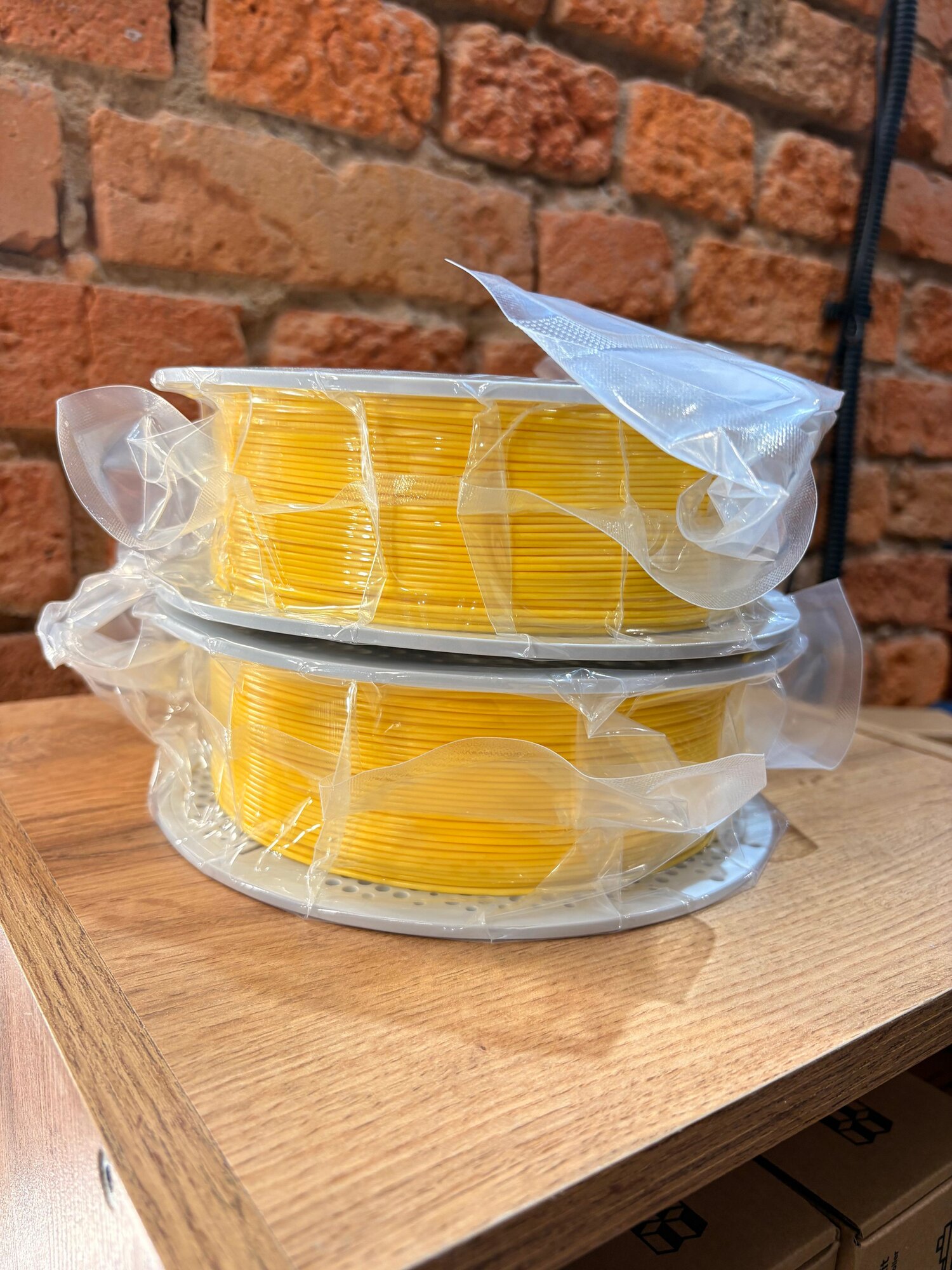 Пластик 3D Techcore PETG HF Yellow для 3D-принтера, филамент 1.75 мм, желтый, с катушкой
