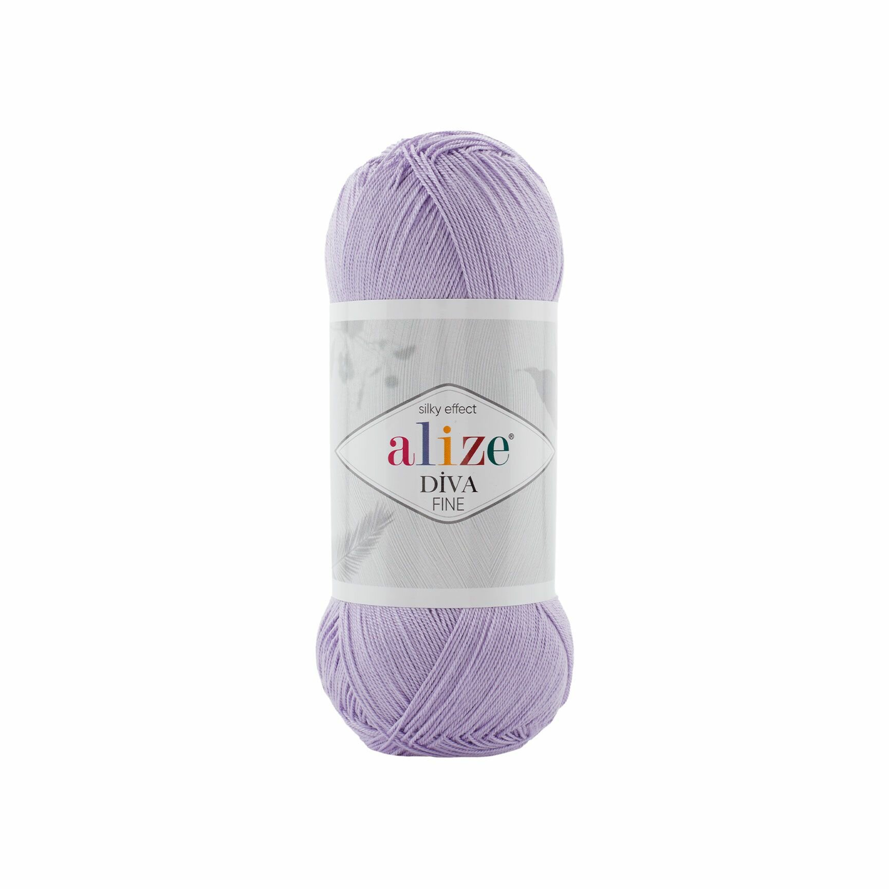 Пряжа Alize Diva Fine 158 (5 мотков по 100г/600м) сирень