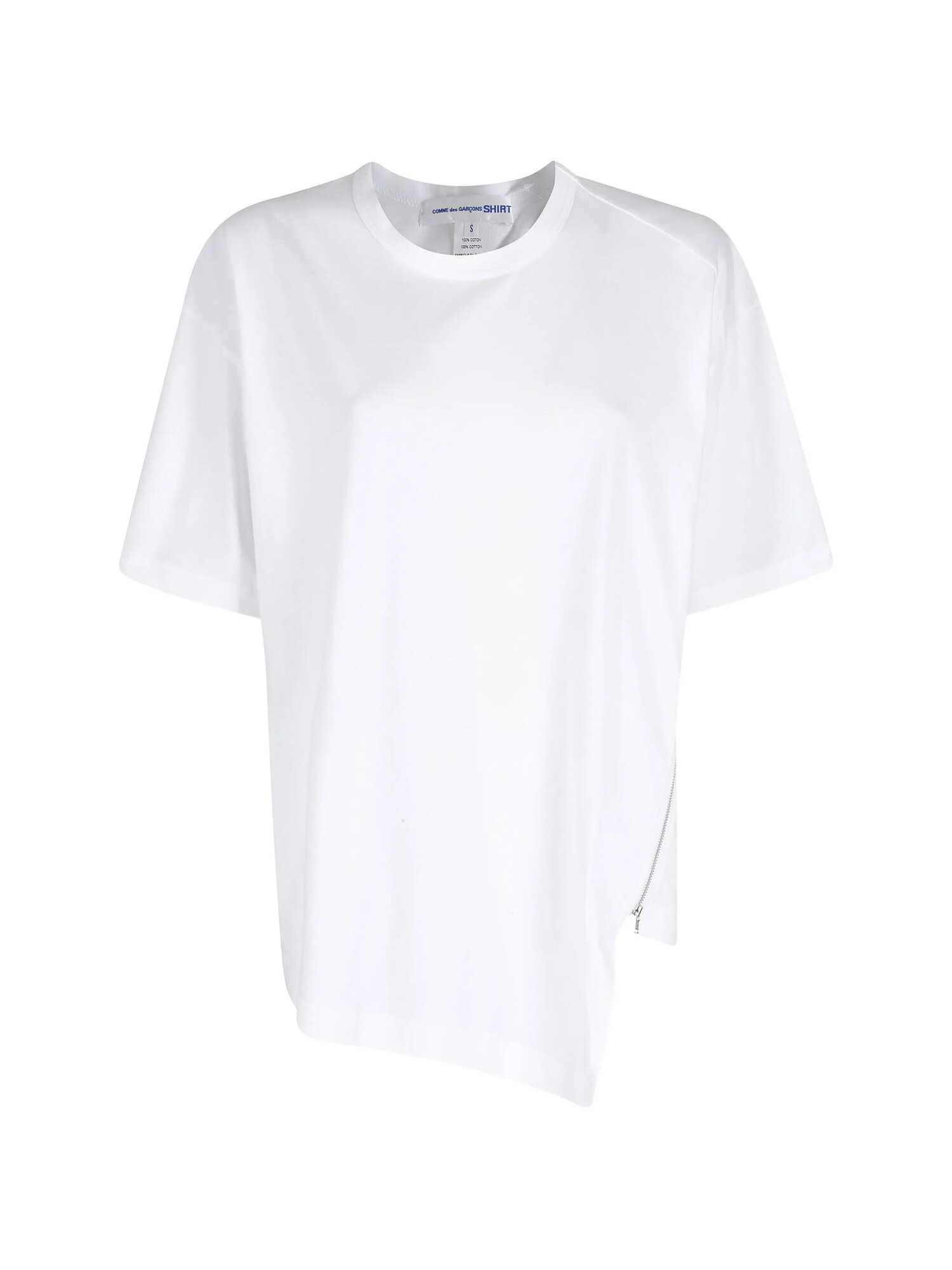 Футболка Asymmetric zip-detail T-shirt