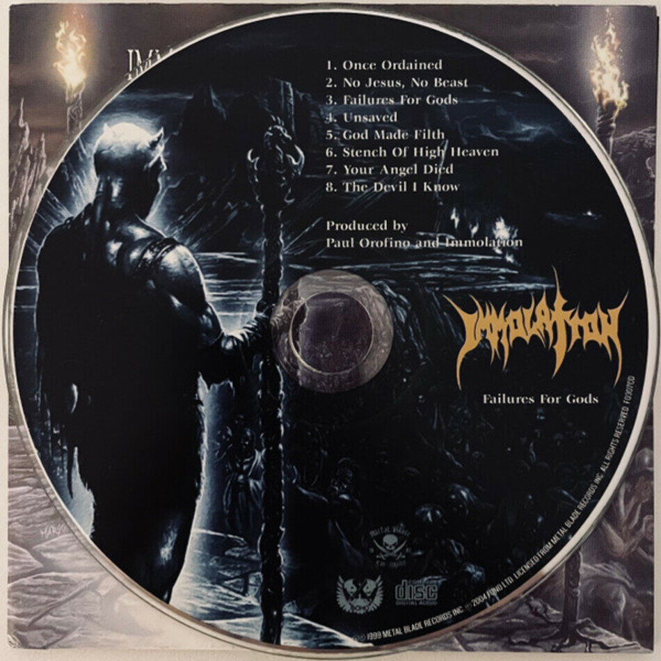 Компакт-диск Immolation — Failures For Gods (RU)(CD) — фото 1