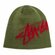Шапка Stussy для мужчин, размер ОС, оливковый