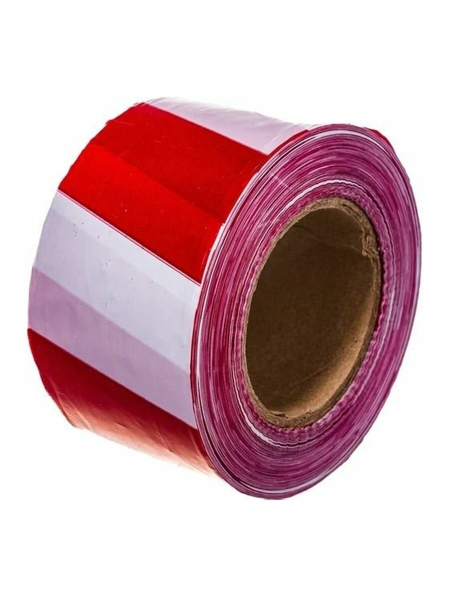 Оградительная лента Протэкт Эконом 250 п. м, 75мм, Бело-красная ЛО-250/75 Э б/кр