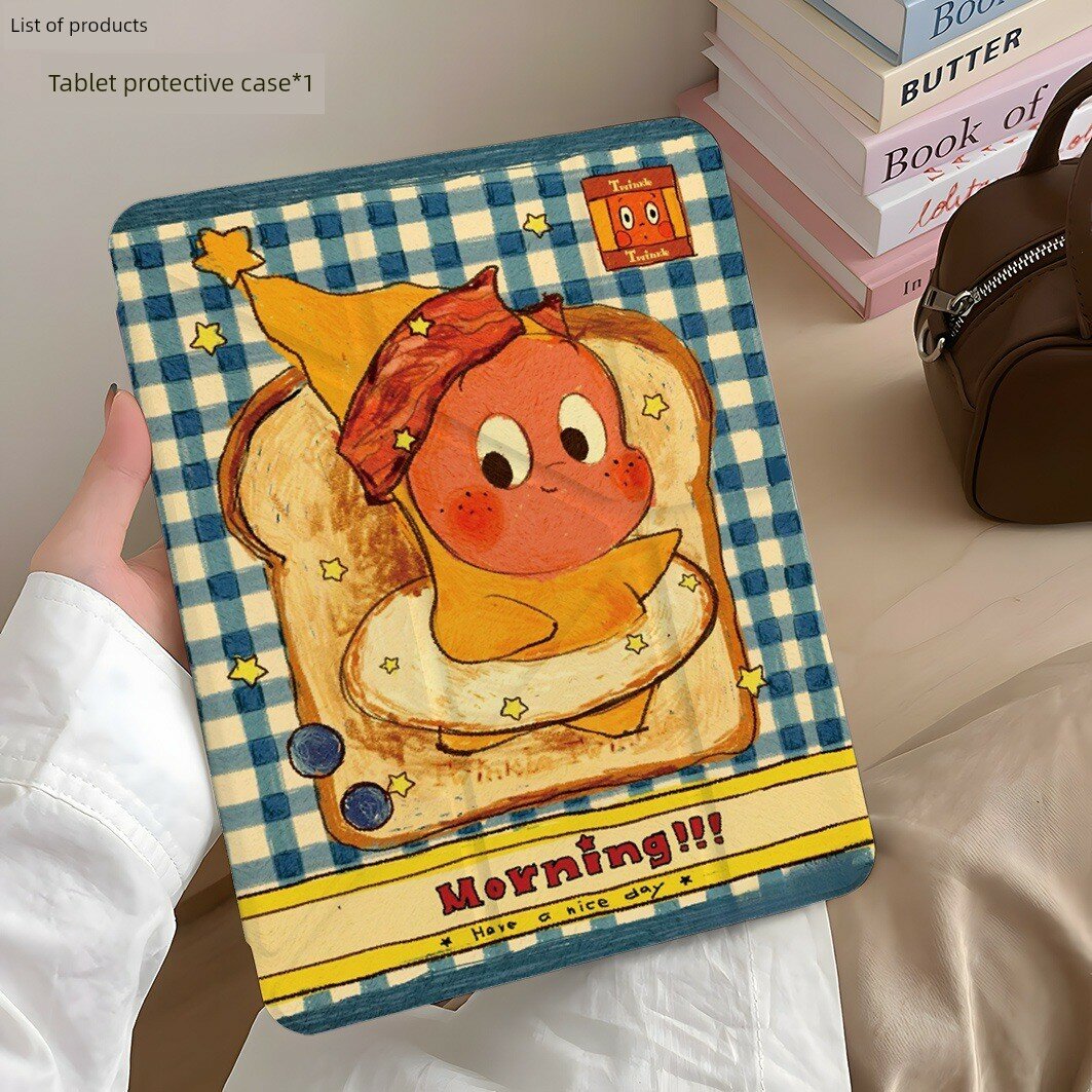 Чехол Y-fold Bread Star, подходящий для iPad Air 6, чехол для планшета iPad 11, чехол для iPad 10-го поколения, iPod,
