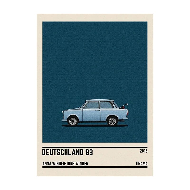 Постер "Deutschland 83", минимализм, 50x70см, F0045-20, без рамы