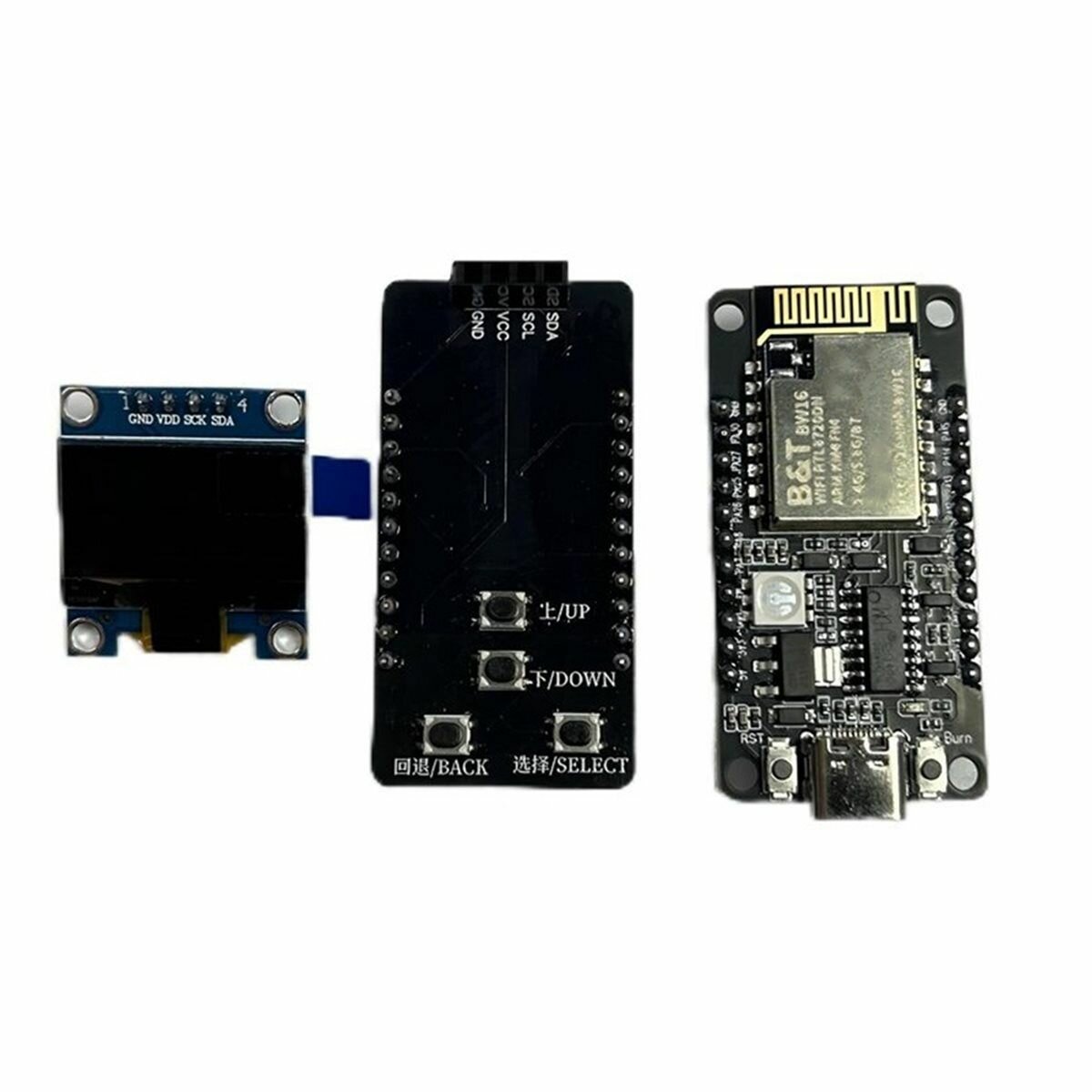 Плата Разработки BW16-Kit С 0,96-Дюймовым OLED-Дисплеем И Разъемом Type-C