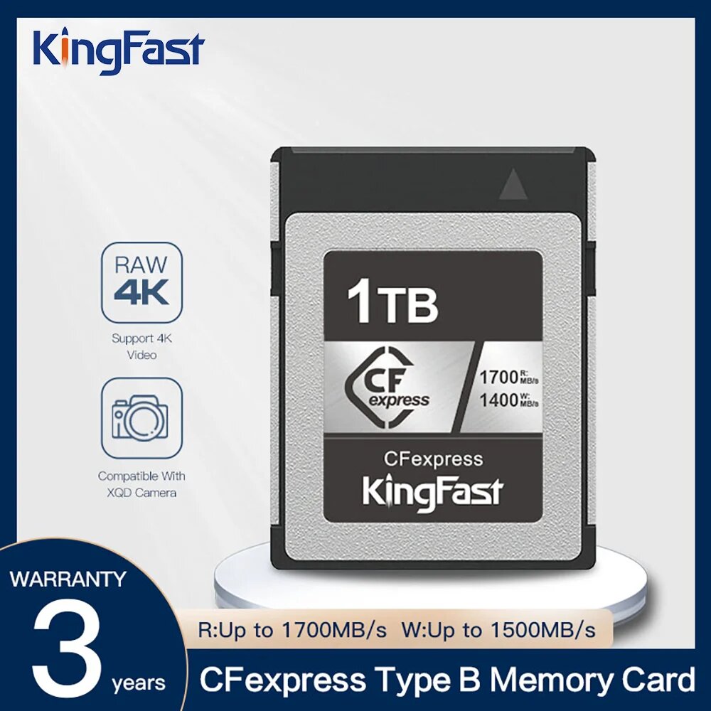KingFast CFexpress Type B 256GB карта памяти