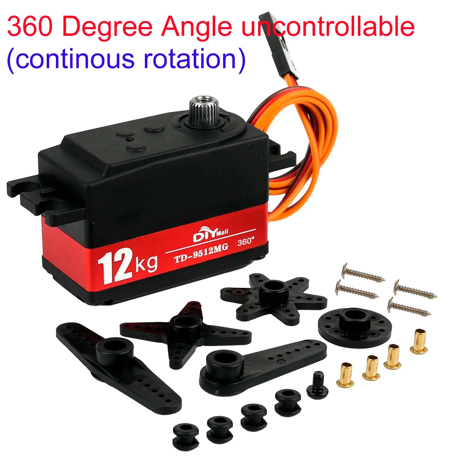 Сервопривод 360 degree, 12Кг, TD-9512MG