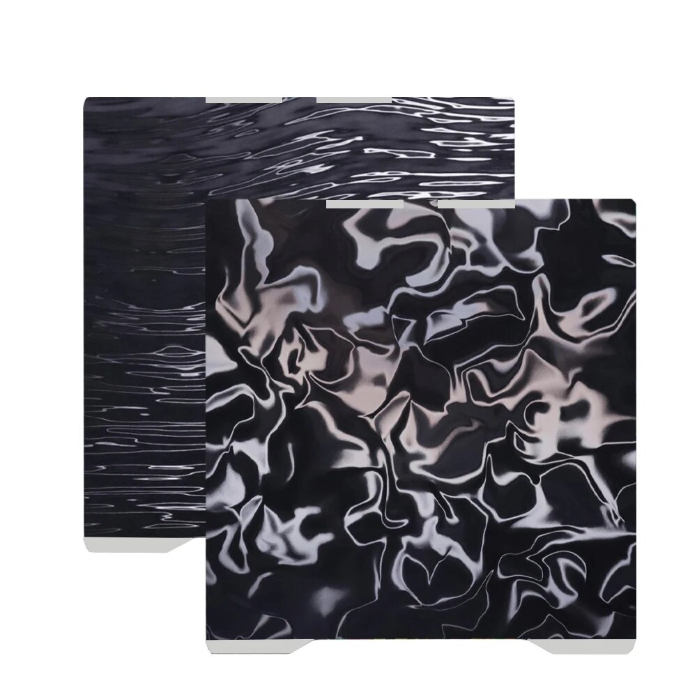 Черный двухсторонний стол для Creality K2 270x293mm Wave-Silk