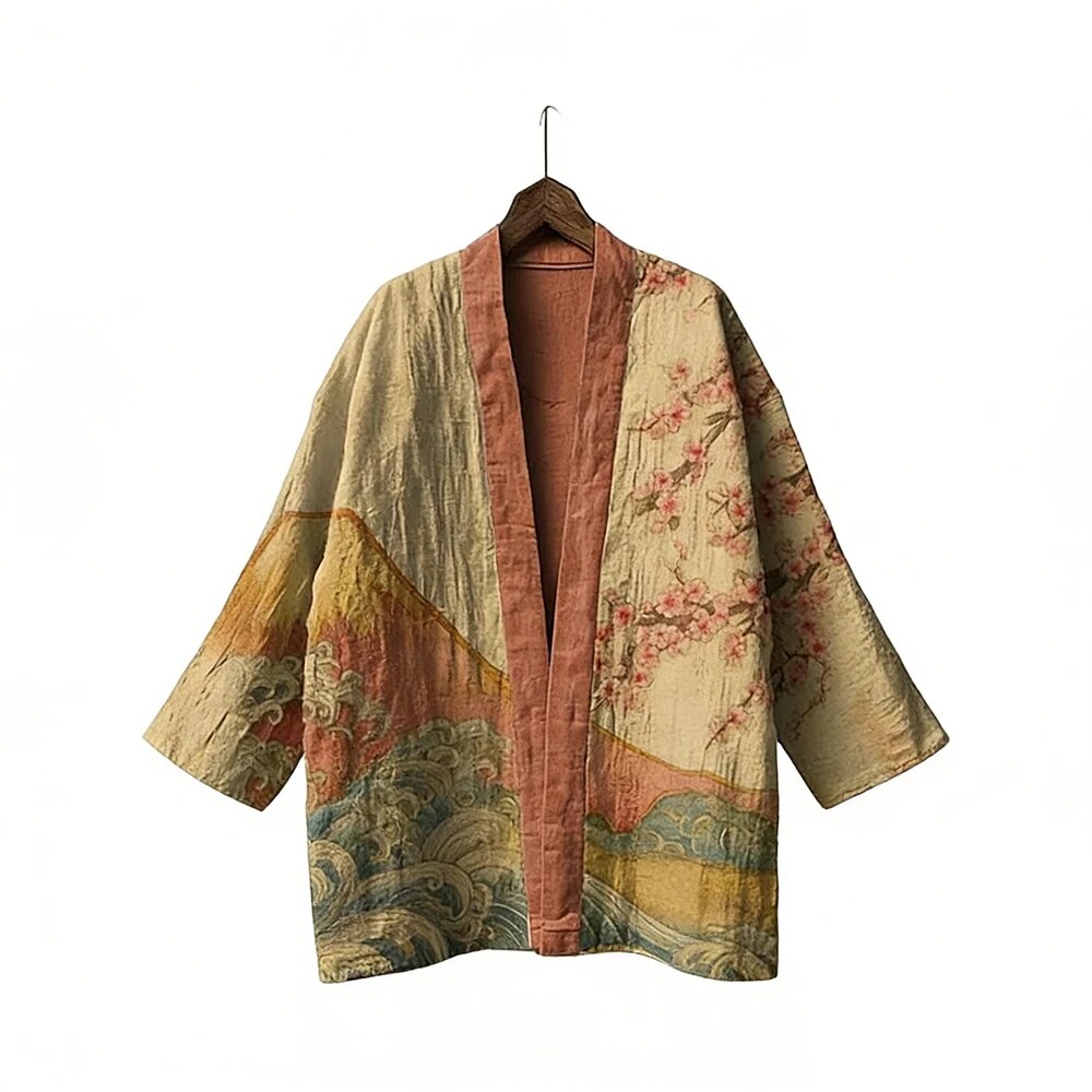 Хлопковое кимоно-кардиган Wearyourface, XL, Haori Jacket1