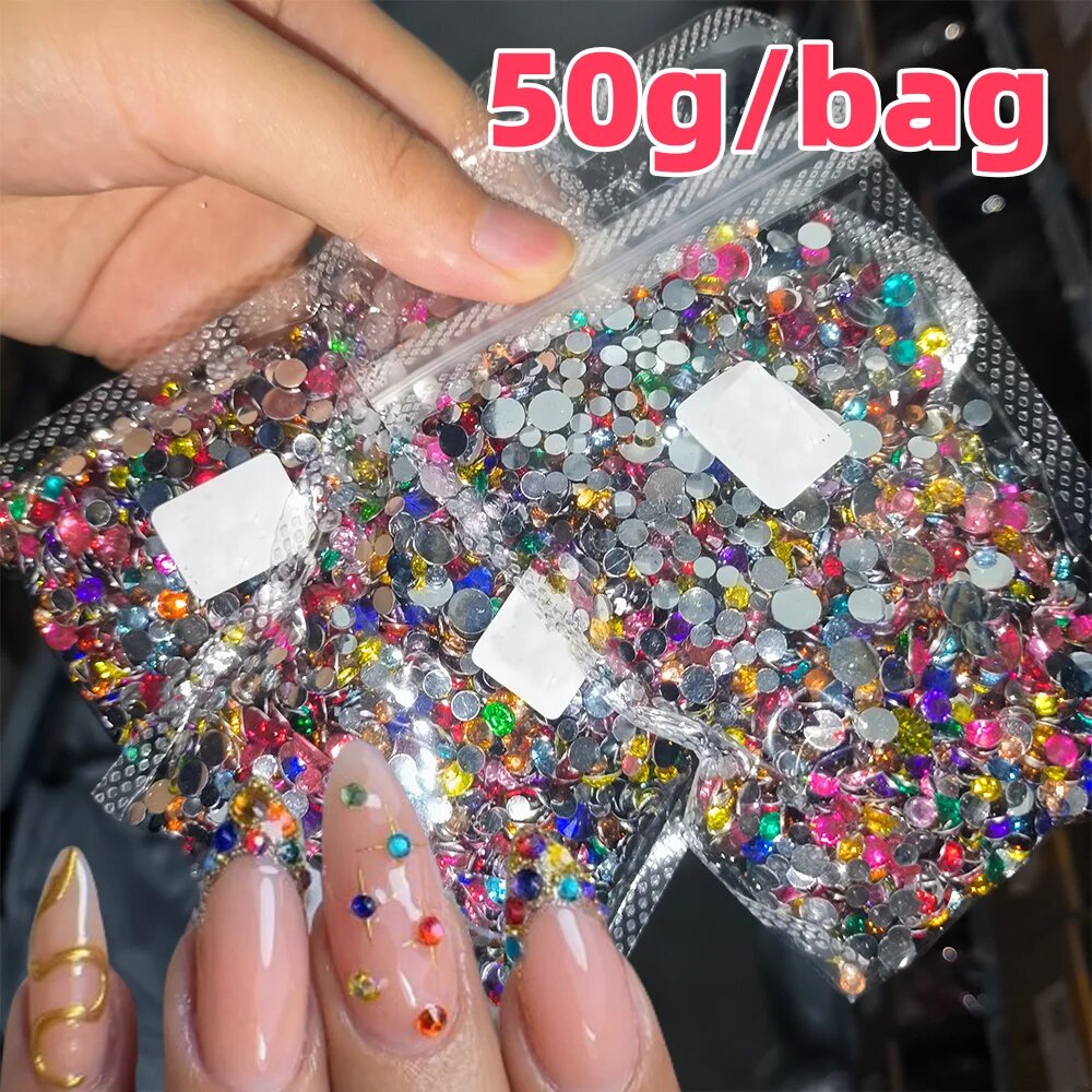 Стразы для ногтей MAFANAILS 50g ZCF133-MIX(50g) — фото 1