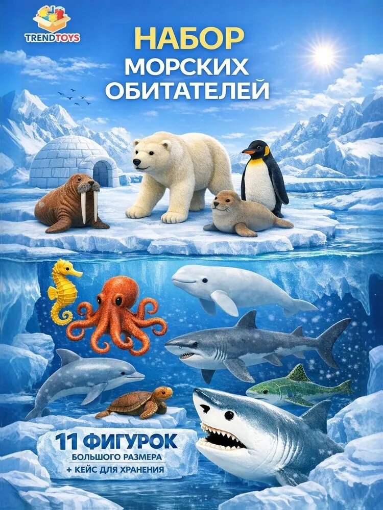 Набор Фигурки животных Ферма 12 шт.