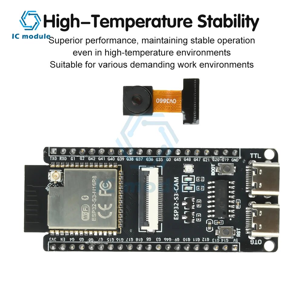 Модуль ESP32-S3-CAM diymore — фото 1