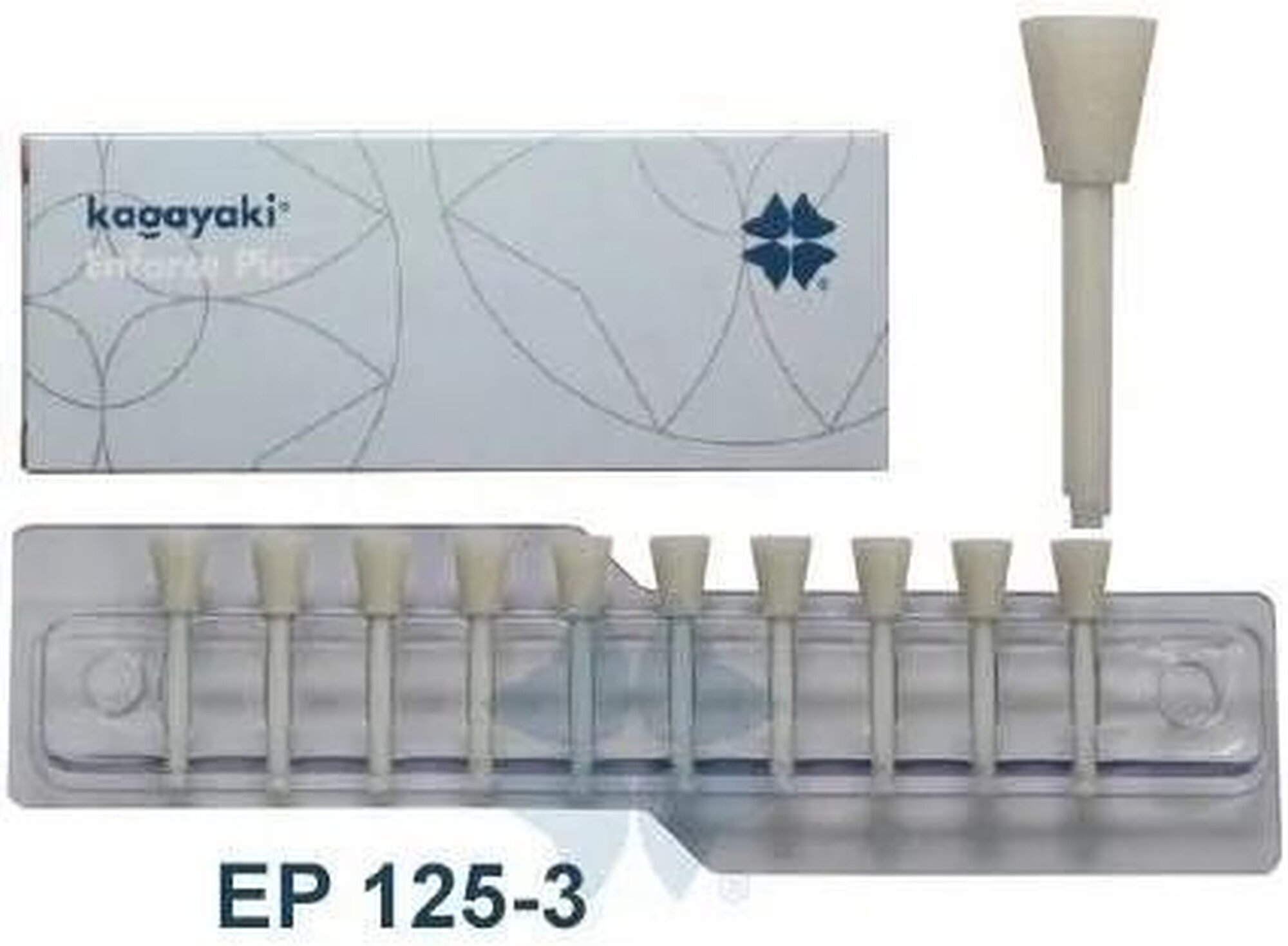 Чашки полиры грубые белые (40шт) (Enforce Pin 125), KAGAYAKI