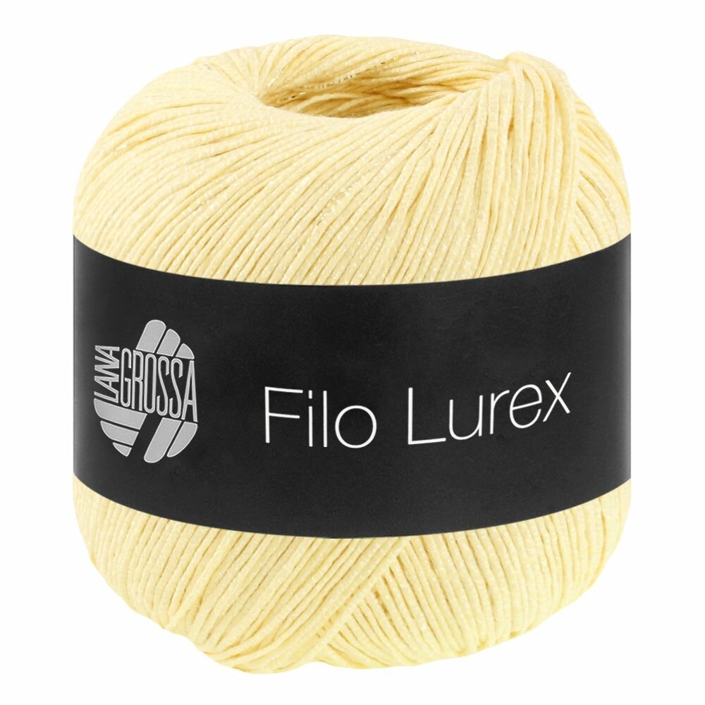 Пряжа для вязания Lana Grossa Filo Lurex (03 Ваниль/Vanille) 2 мотка по 50 г/145 м