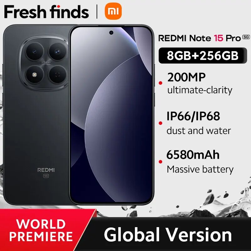 Смартфон Xiaomi Redmi Note 15 Pro 5G, 8/256ГБ, global