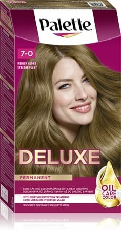 Краска для волос Schwarzkopf Palette Deluxe, оттенок 7-0 (400) Medium Blonde, 1 шт