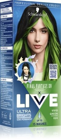 Краска для волос Schwarzkopf LIVE Ultra Brights или Pastel, оттенок 024 Vivid Green, 1 шт
