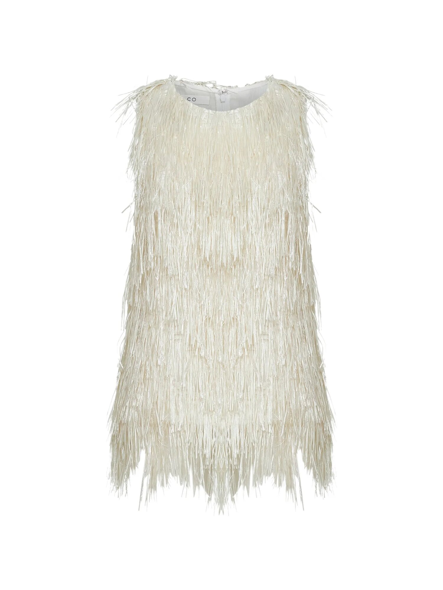 Топ Co Metallic fringe-trimmed top