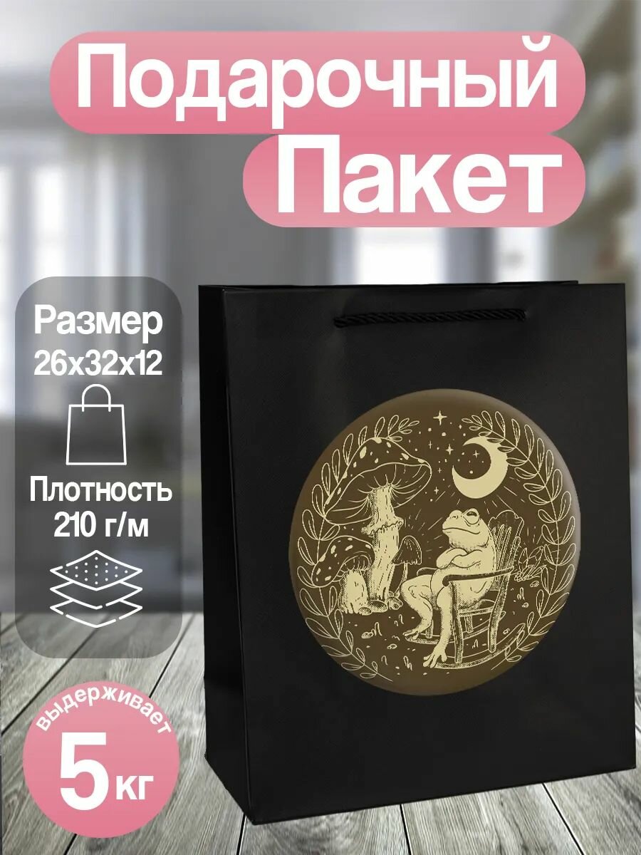 Пакет подарочный гоблинкор Pinterest, упаковка для подарка, 26х31 см