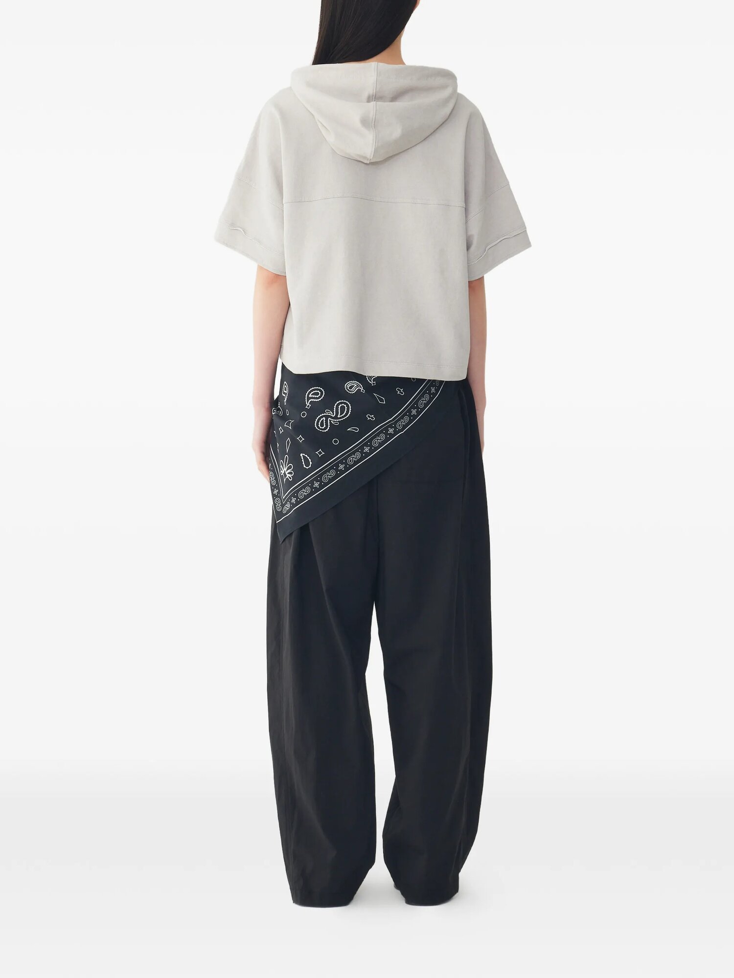 Брюки STUDIO TOMBOY Drawstring elasticated-waist trousers, размер OneSize, черный — фото 1