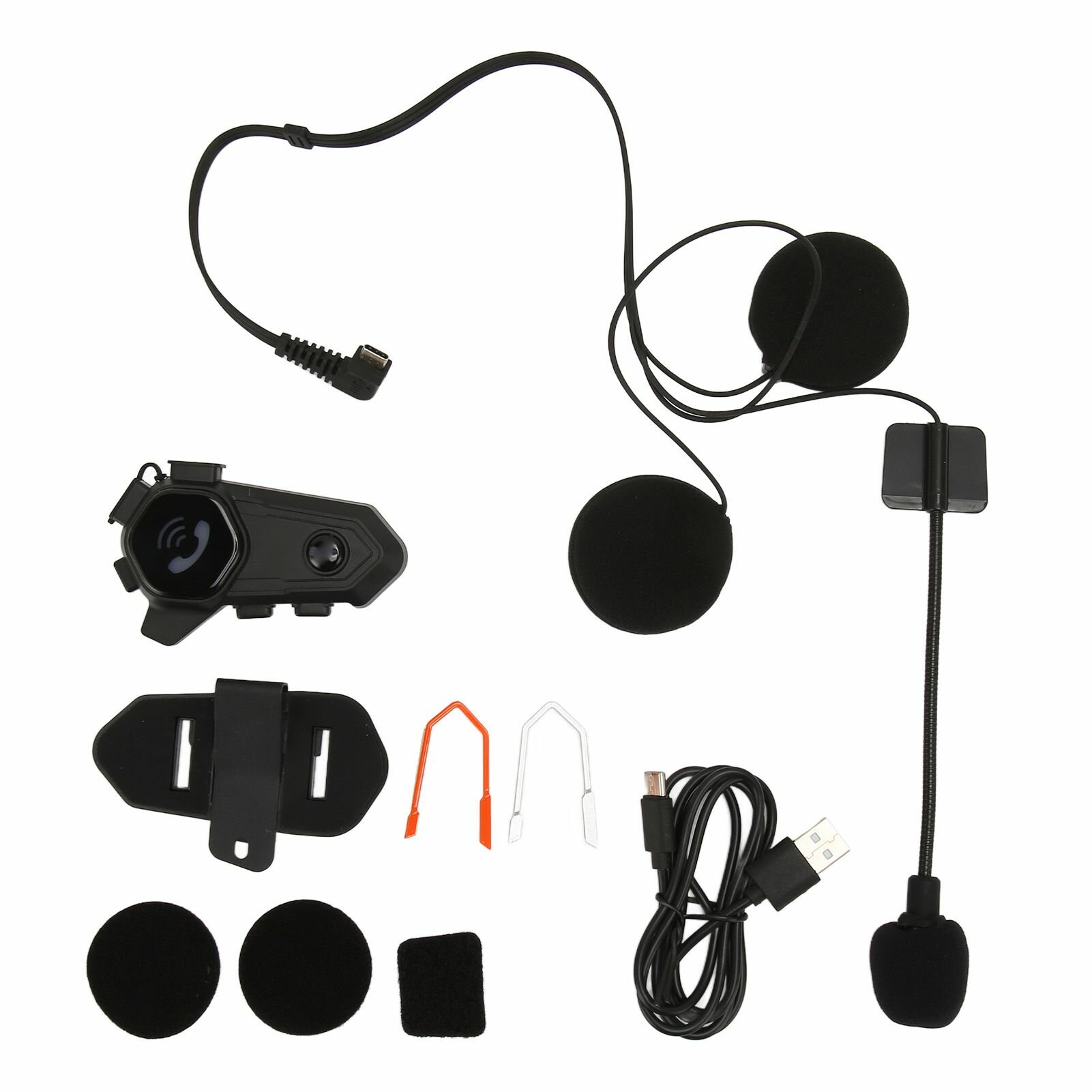 Bluetooth гарнитура для мотошлема V11S, IP67, стерео, интерком, GPS, музыка