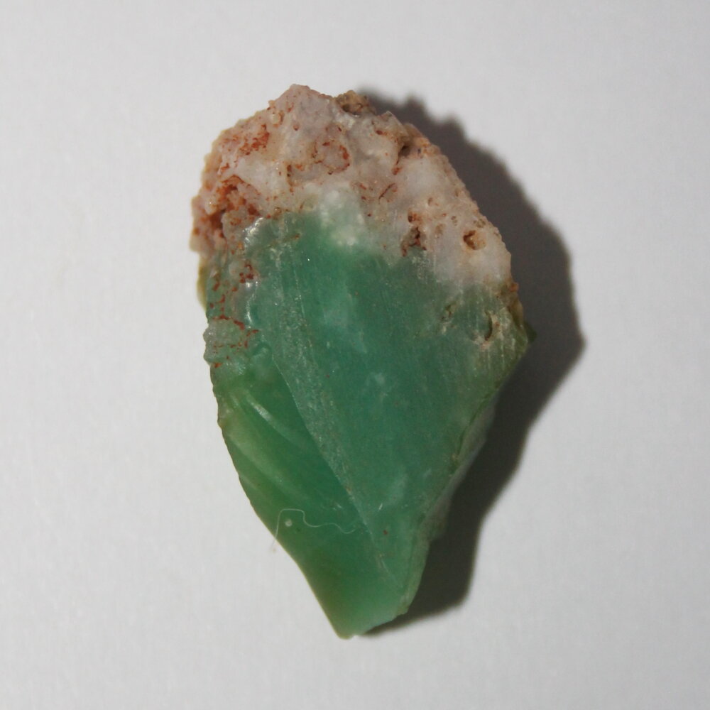 Хризопраз натуральный, коллекционный образец, Казахстан, "True Stones"