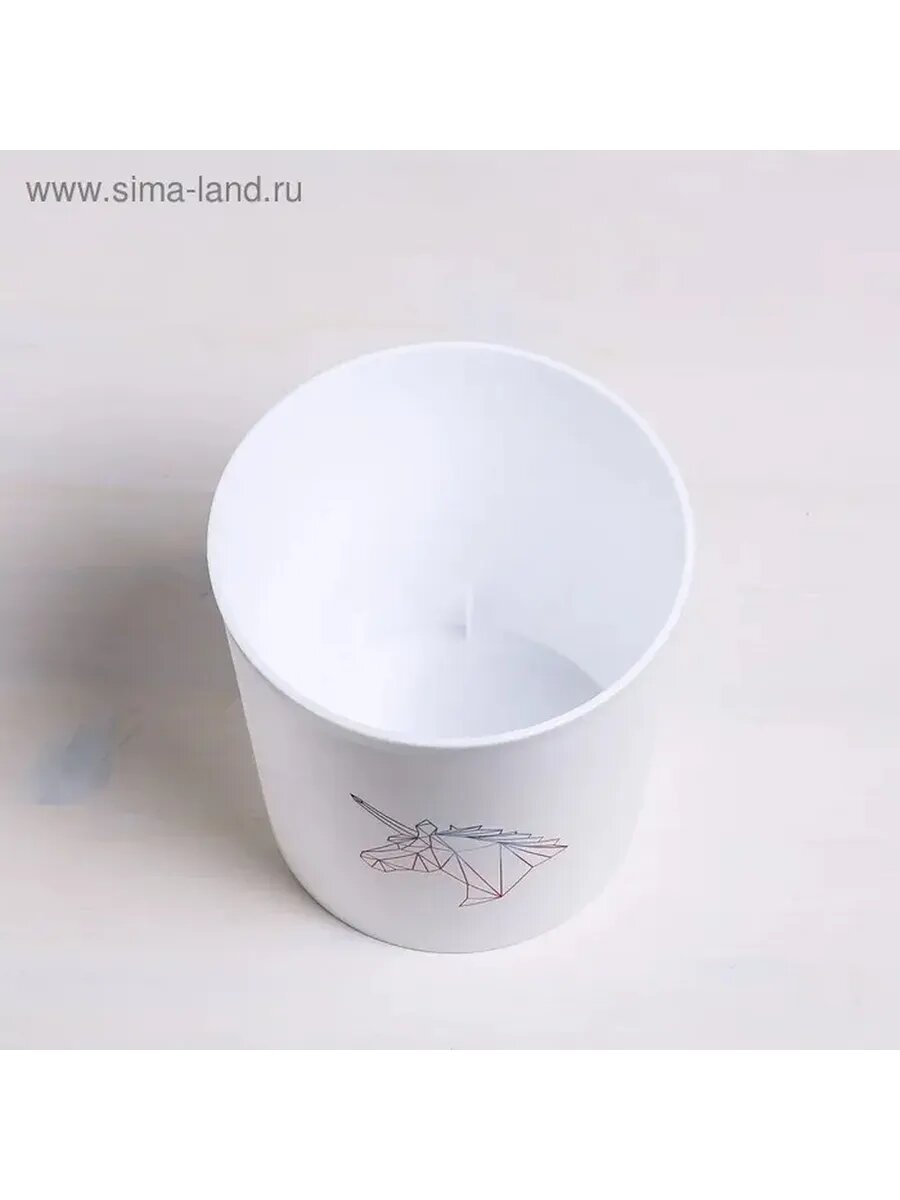 Элегантное кашпо с рисунком для цветов