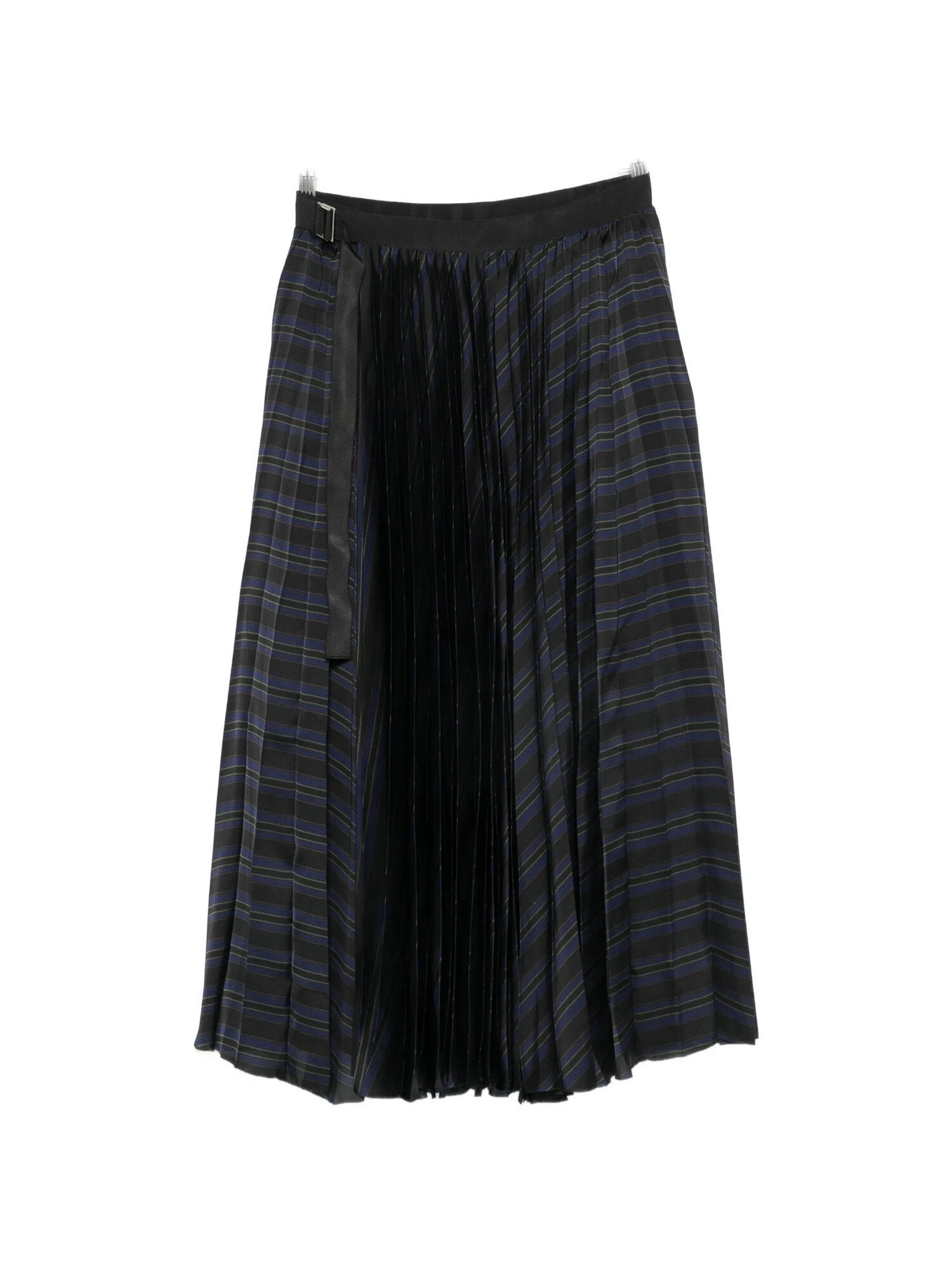 Юбка Pleated striped midi skirt