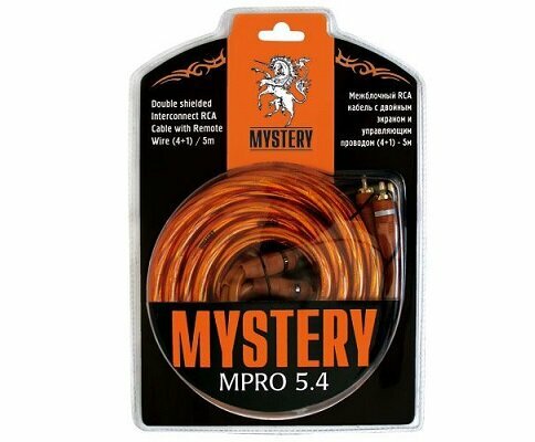 MYSTERY Кабель RCA, 5м, двойной экран, 4-х канал. MPRO 5,4*******