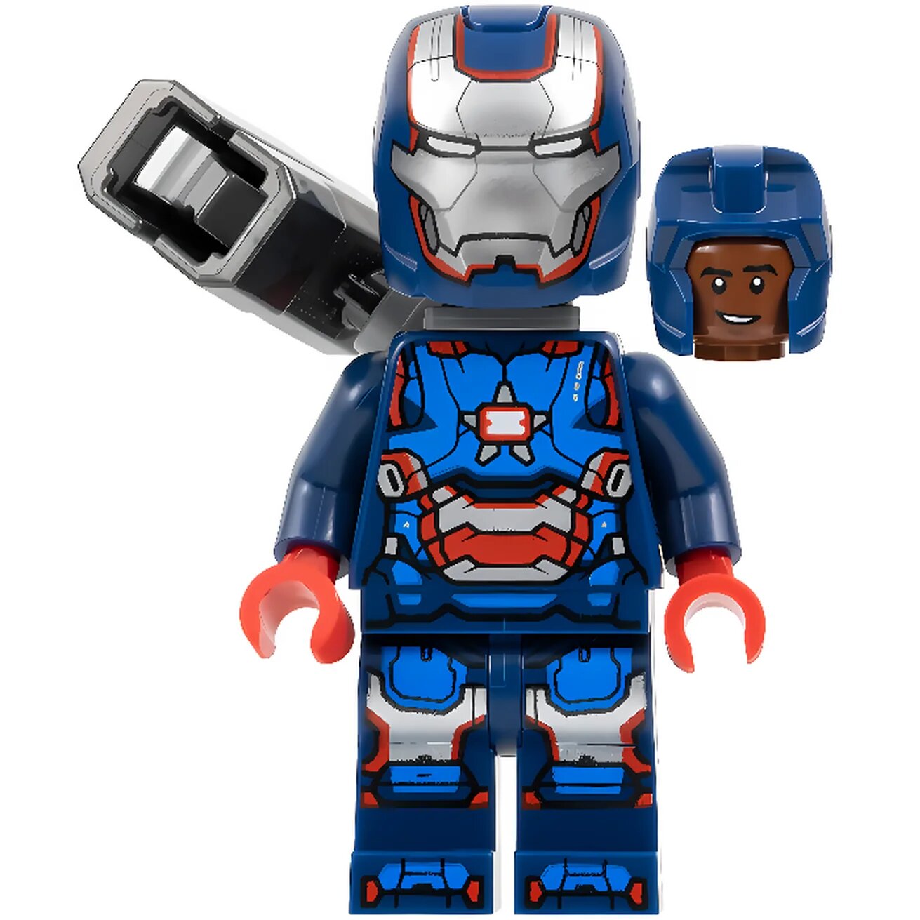 Минифигурка Lego Super Heroes Iron Patriot MK1 - Stud Shooter sh1038 N