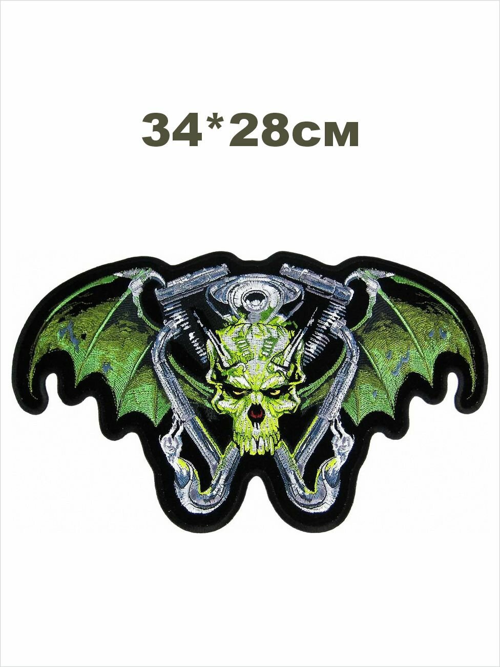 Нашивка V-TWIN GREEN WINGS