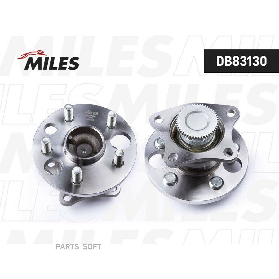Ступица с подшипником TOYOTA AVENSIS I T220/CARINA E T190 96-03 зад. +ABS MILES DB83130