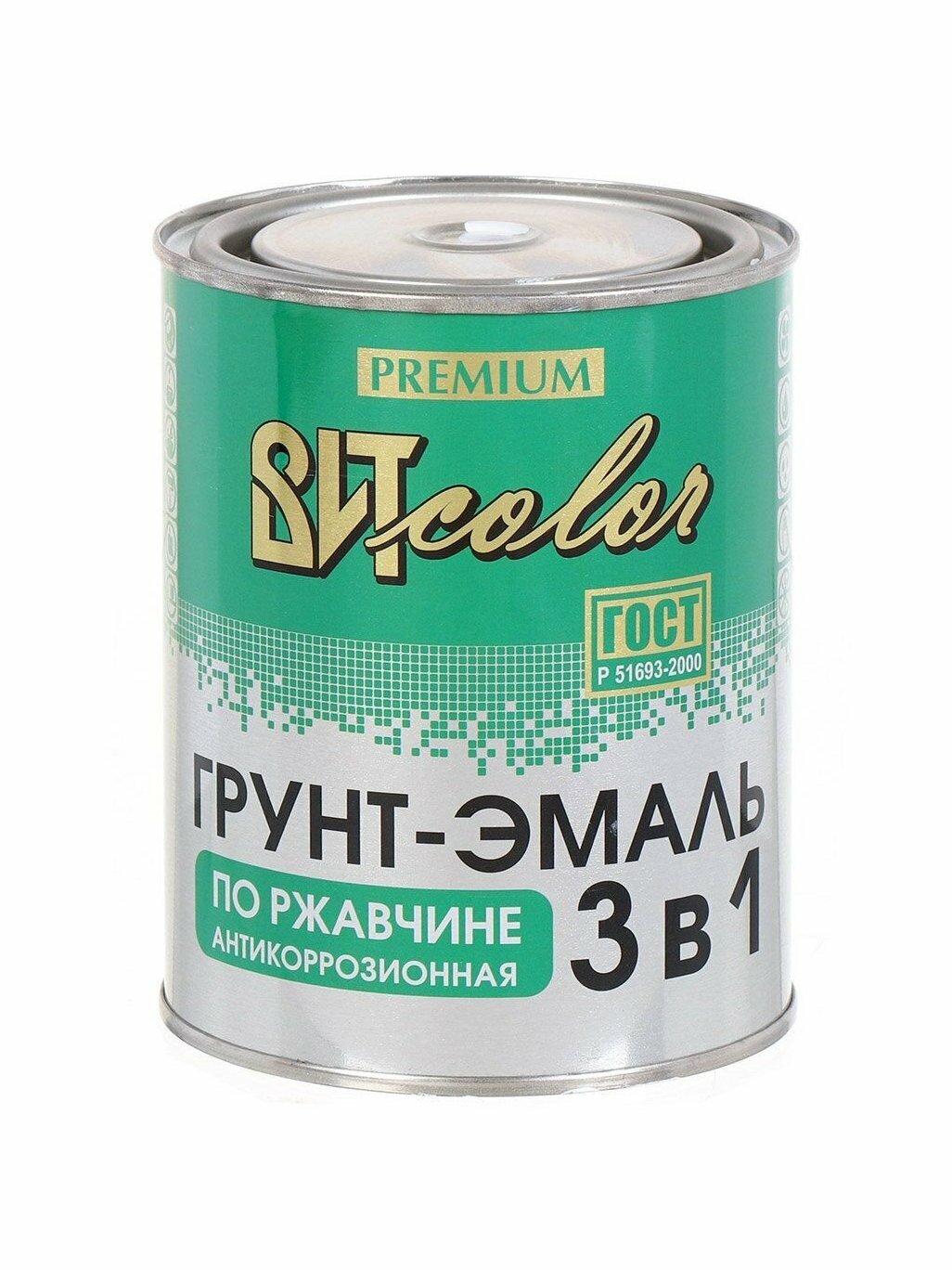 Грунт-эмаль ВИТ по ржавчине 3в1 алкидная красная 0.8 кг для металла, забора, ворот, решеток, стали, нержавейки, глянцевая