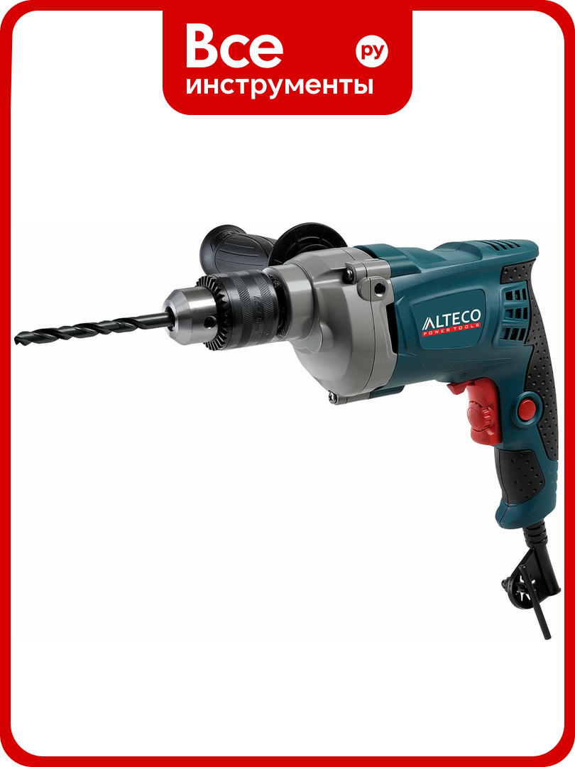 Дрель Alteco DP 710-13 Professional 16037 безударная с ключевым патроном полупрофессиональная