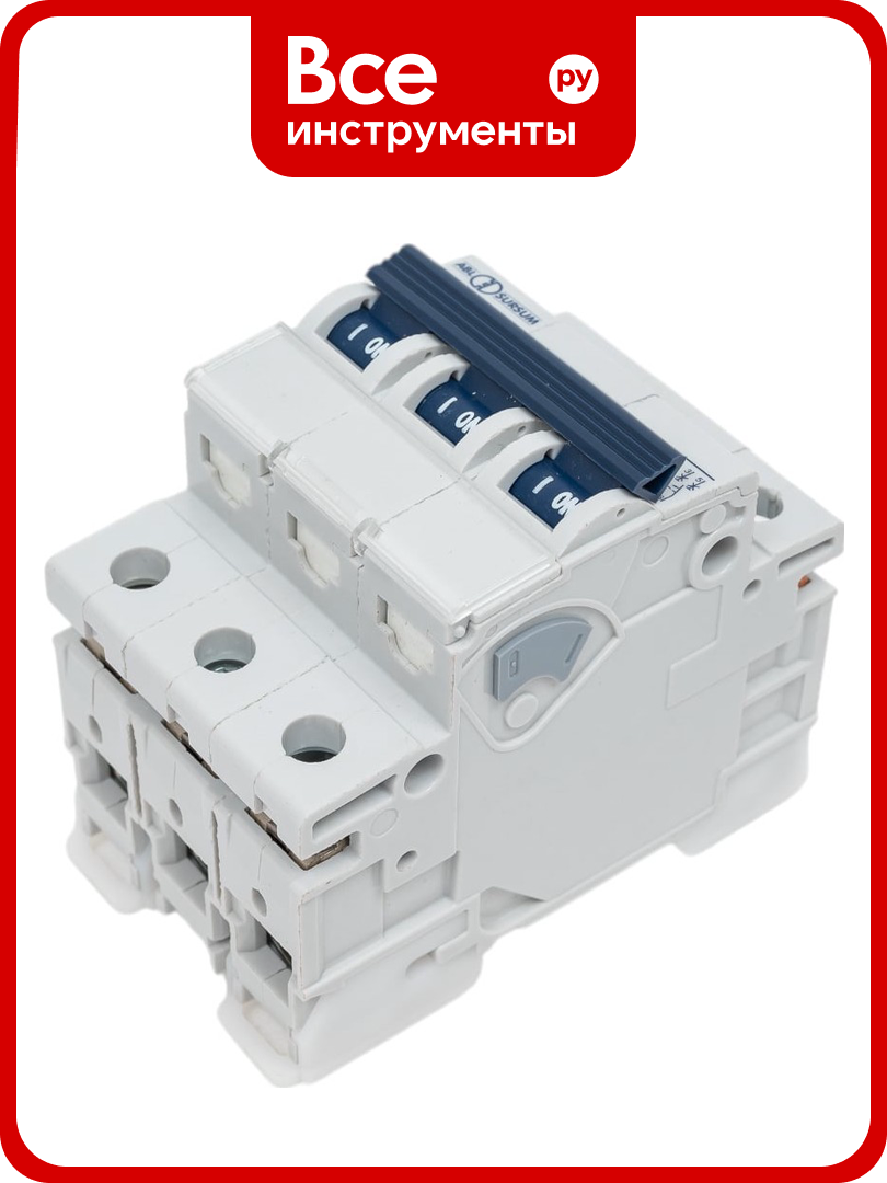 Автоматический, ABL, выключатель ABL 3P, C, 6 A, 10 кА, 230/400 В AC, серия