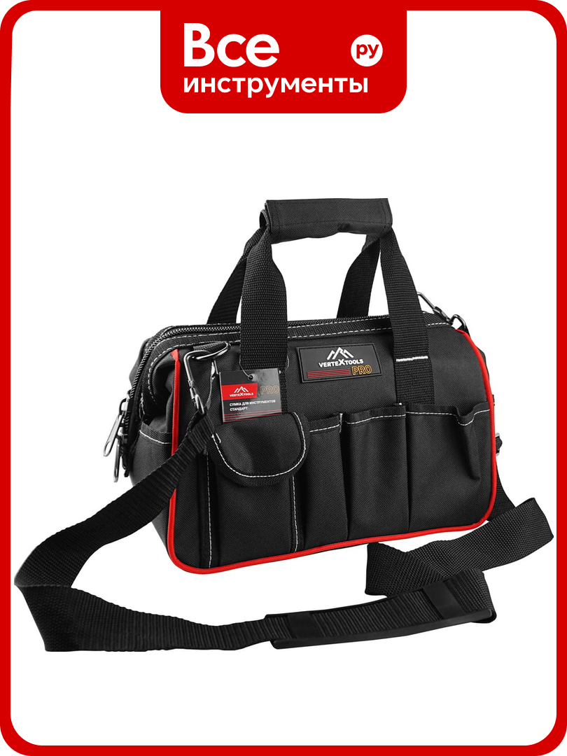 Сумка для инструментов vertextools стандарт 30х17х22см 0909-30-22, инструмента