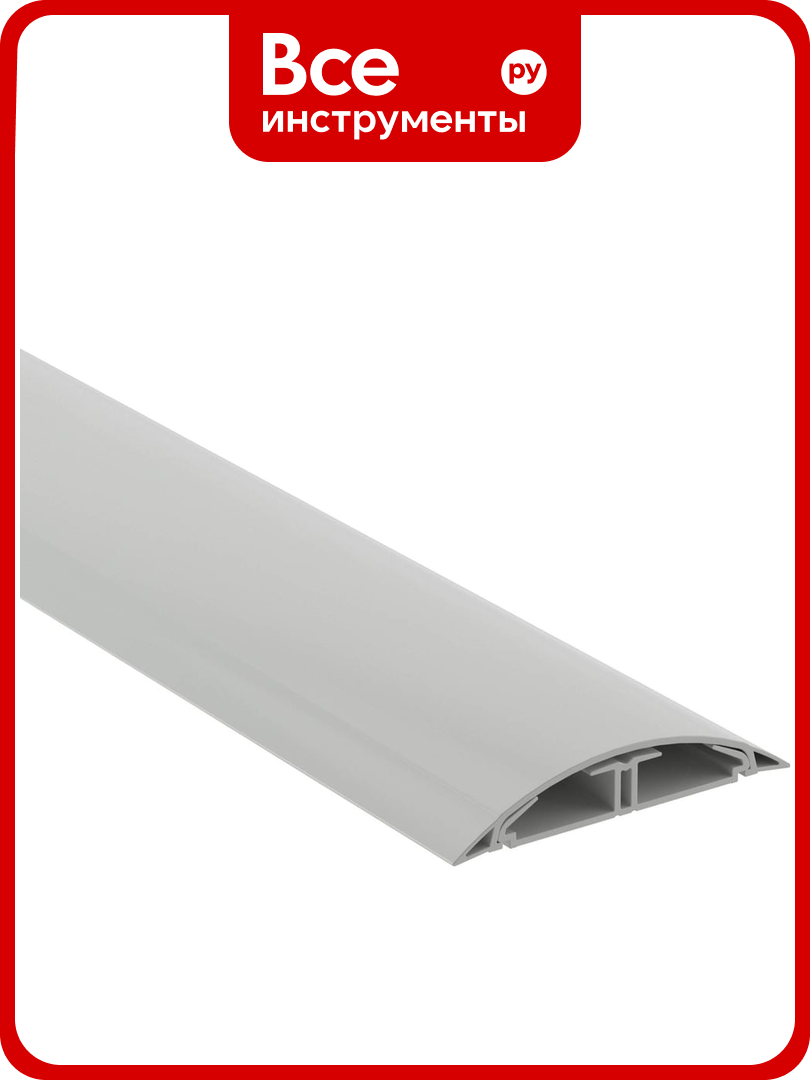 Напольный канал СSP-N 75x17 G серый 2м DKC 01332 01332DIY, из ПВХ с крышкой, двойной замок, защита