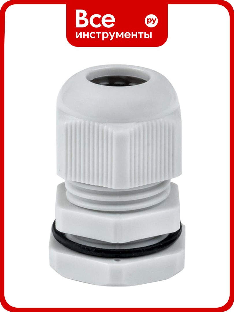 Сальник EKF PG13,5 IP54 (20 шт) d отв. 21 мм / d провод. 6-12 мм (20шт.) PROxima plc-pg-13.5-r, для достижения степени