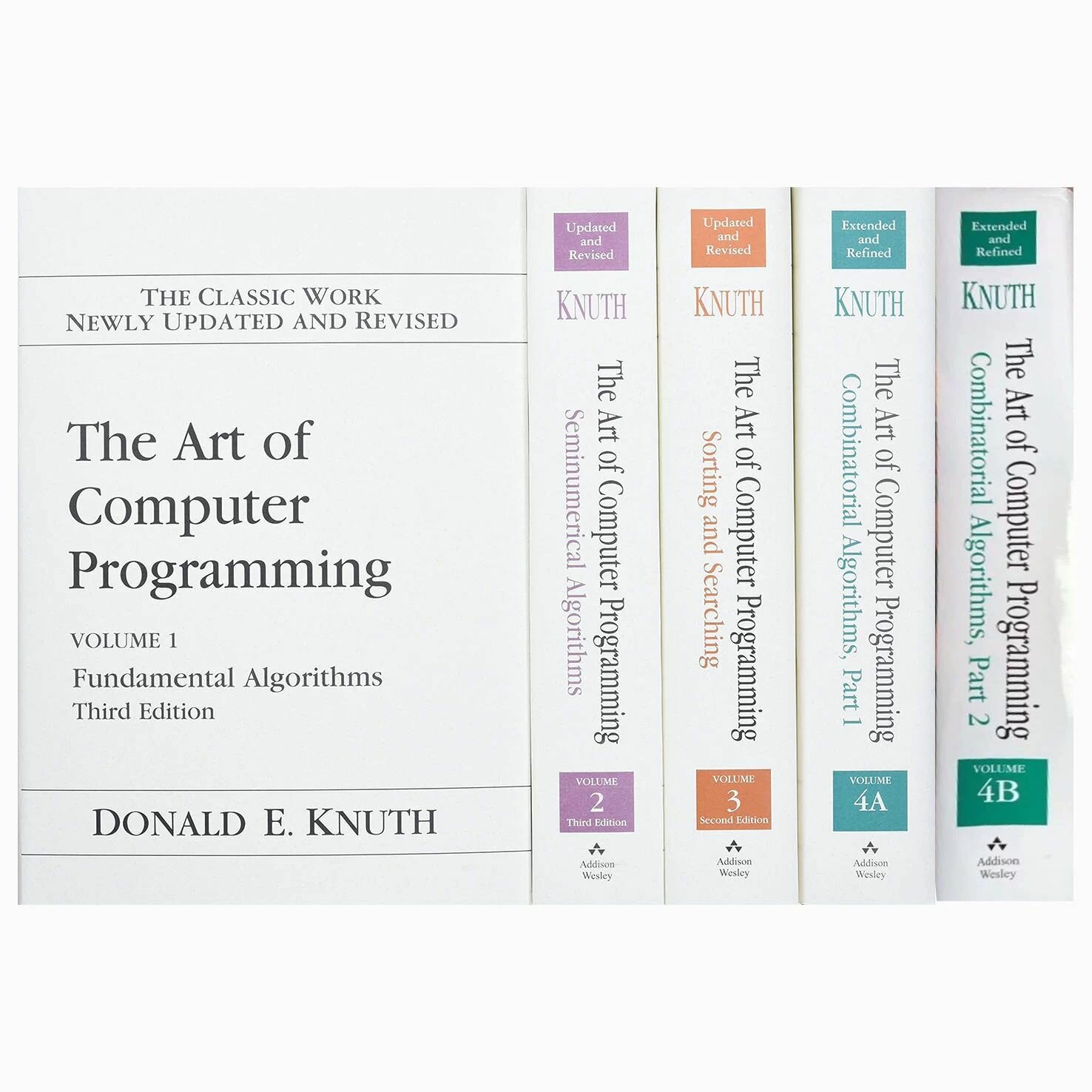 The Art of Computer Programming, Vol 1-4B 5 Reprinted books